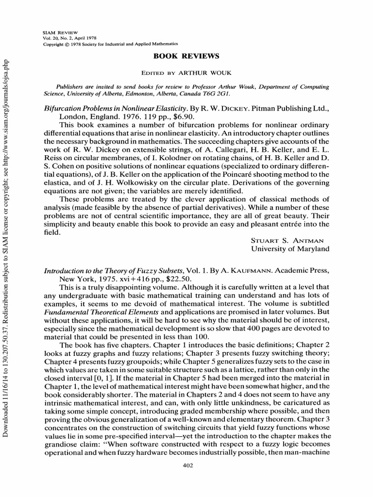 Fdocuments - in Introduction To The Theory of Fuzzy Subsets Vol 1 A Kaufmann | PDF | Fuzzy Logic ...