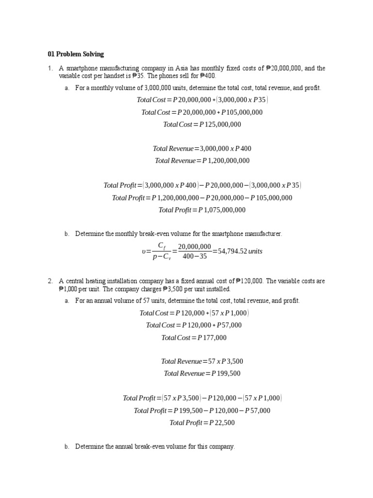 01 Problem Solving - Management Science | PDF | Business | Marketing 01 Problem Solving - Management Science | PDF | Business | Marketing