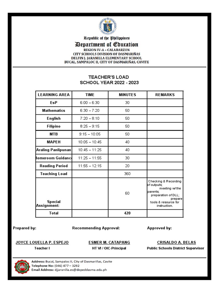 Grade 2 Class Program SY 2022-2023-November | PDF | Educational Organizations | Educational ...
