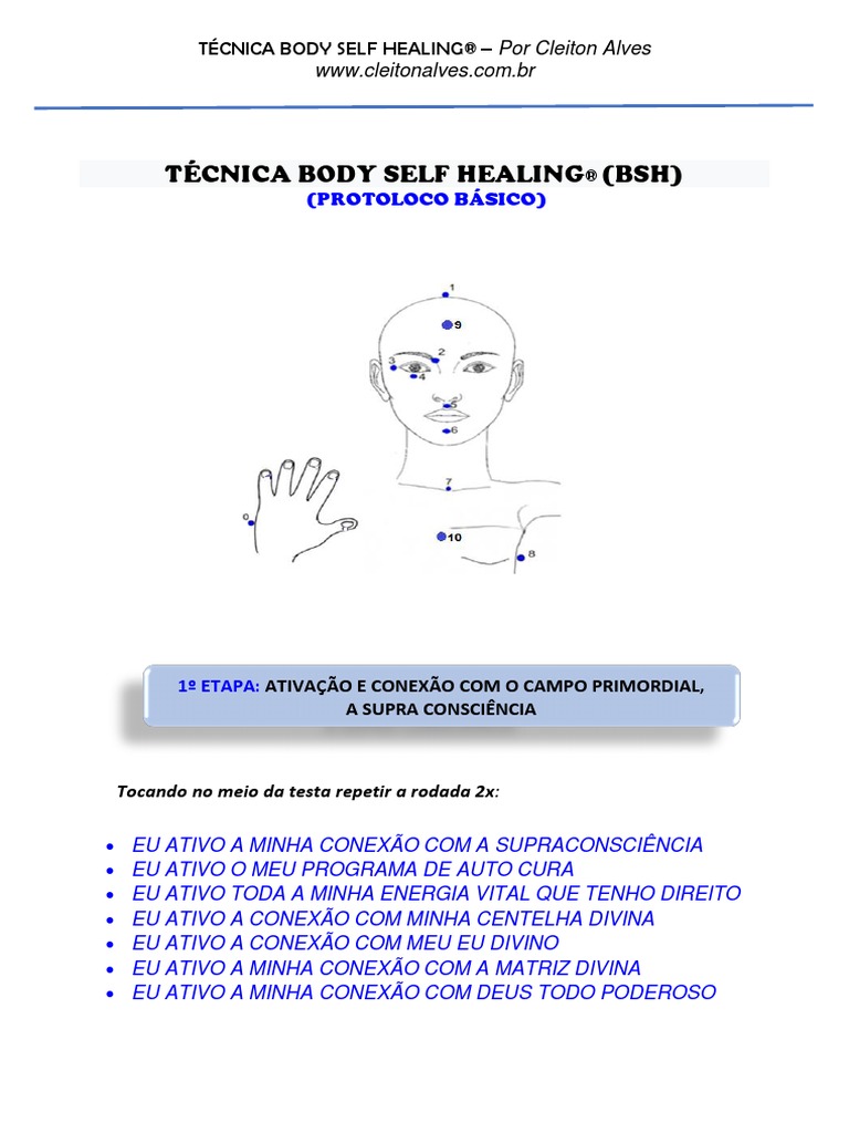 Técnica Body Self Healing | PDF | Chacra | Pensamento