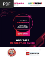 WRO Venezuela 2025: Categorías y Reglas | PDF | Robot | Robótica
