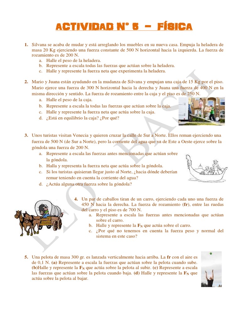 Actividad #5 - Suma de Fuerzas | PDF | Fuerza | Mecanica clasica