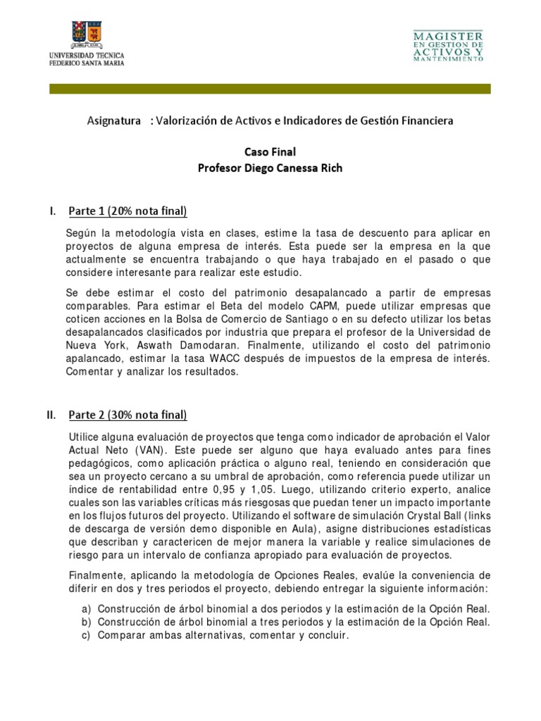 Caso Final Prof Diego Canessa | PDF | Economias