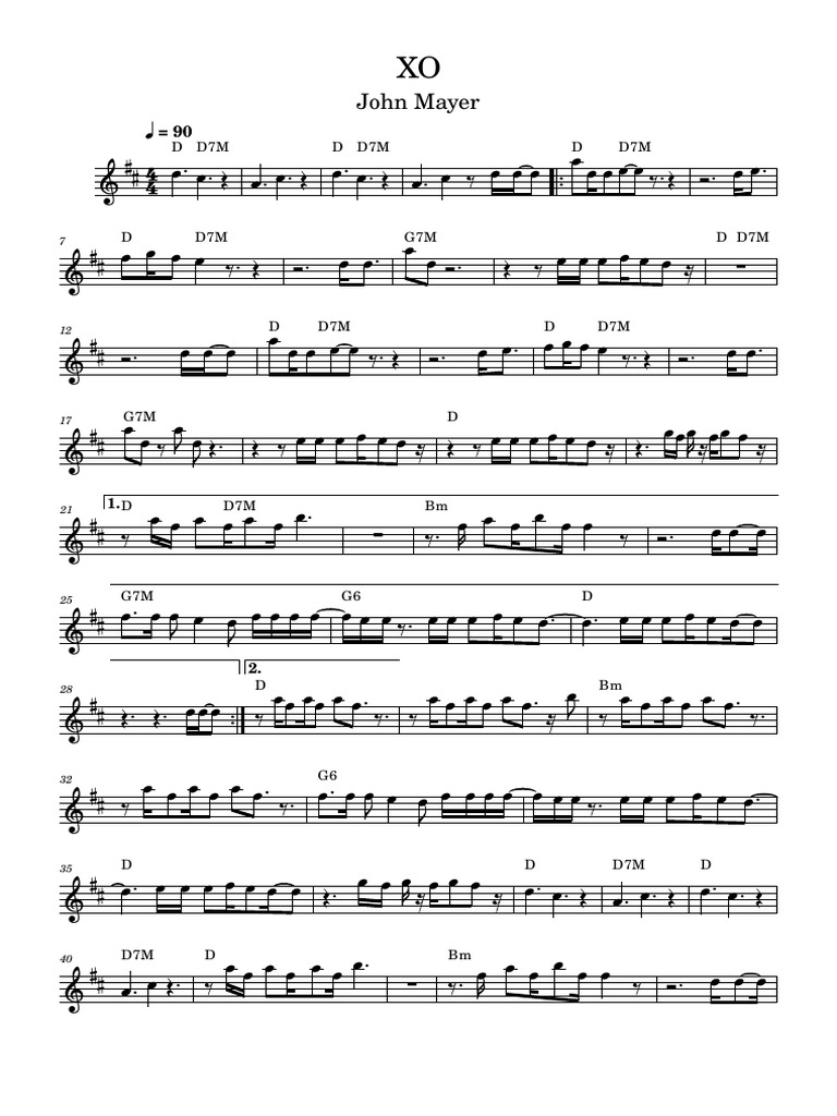 John Mayer: D7M D D7M D D7M D | PDF