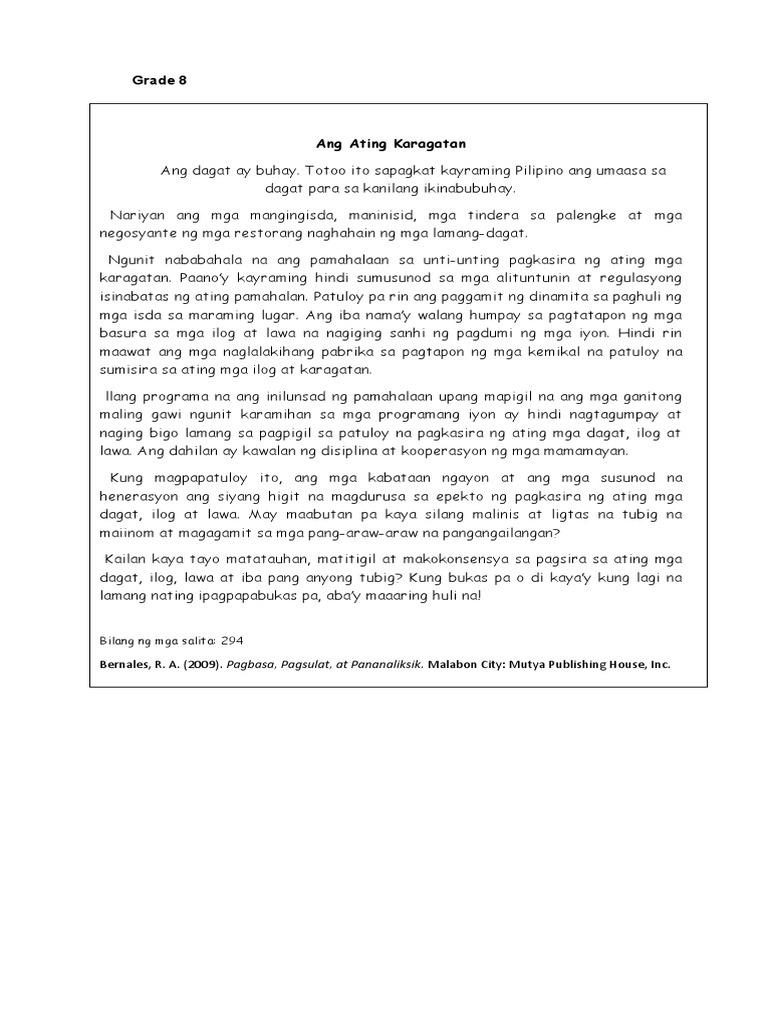 Grade-8-reading-text | PDF