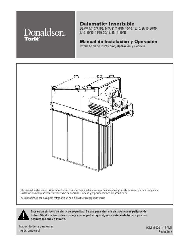 Dalamatic Insertable DLMV SPM IOM | PDF | Electrónica | Filtración