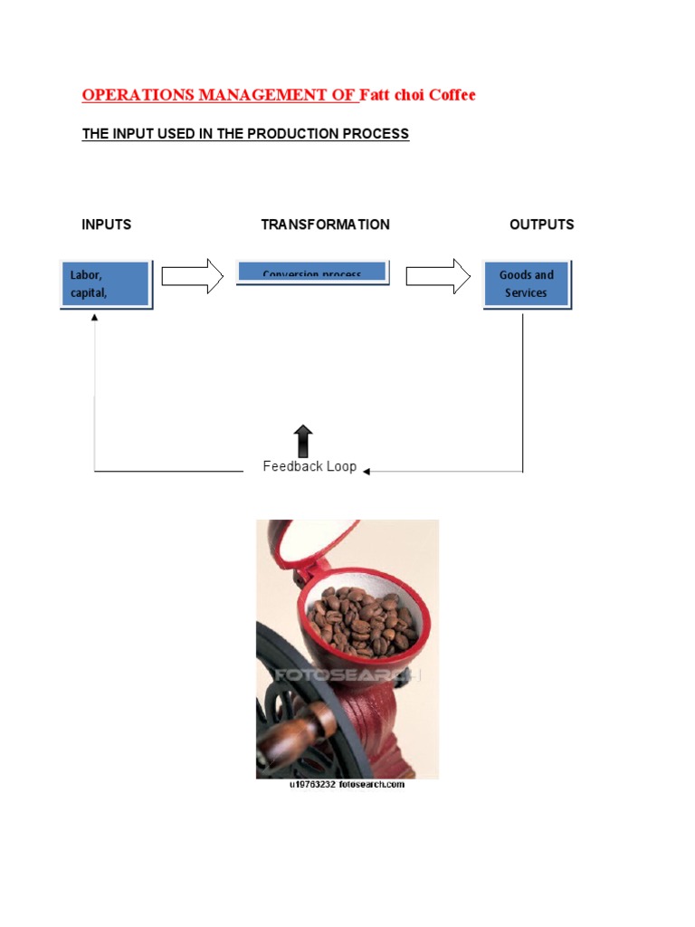 Fatt Choi Coffee Operations Management | PDF | Coffee | Packaging And ...