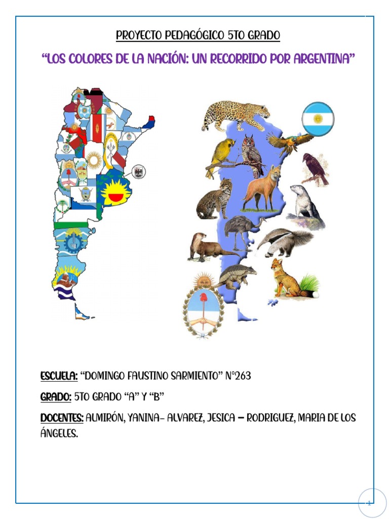Proyecto Pedagógico: Colores de la Nación | PDF | Evaluación | Aprendizaje