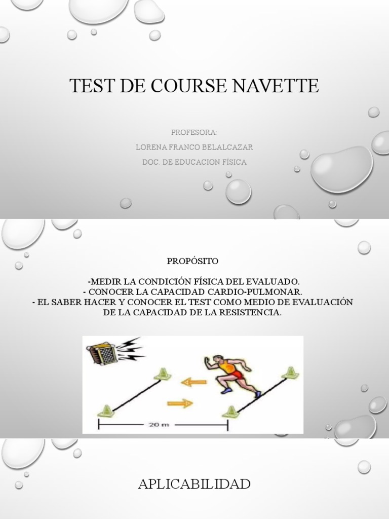 Test de Course Navette: Evaluación Física | PDF