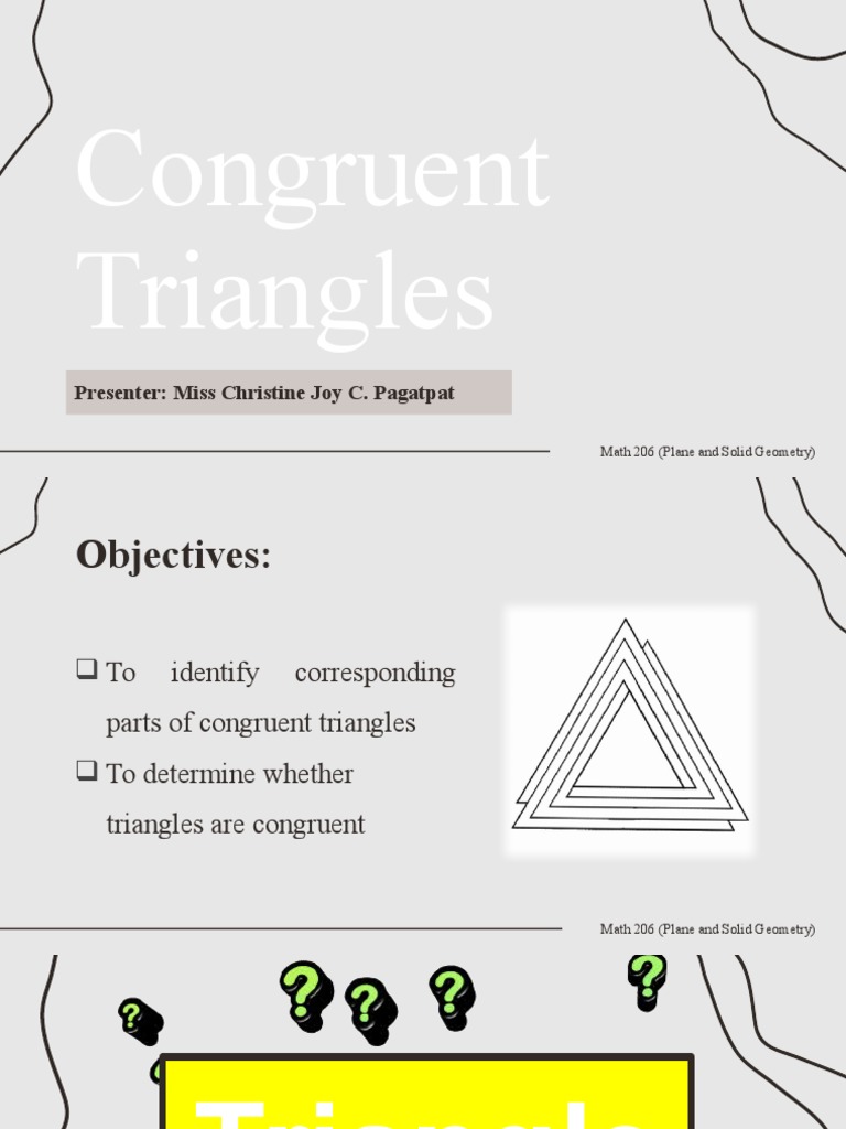 Congruent Triangles Definition & Examples | PDF | Geometric Shapes ...