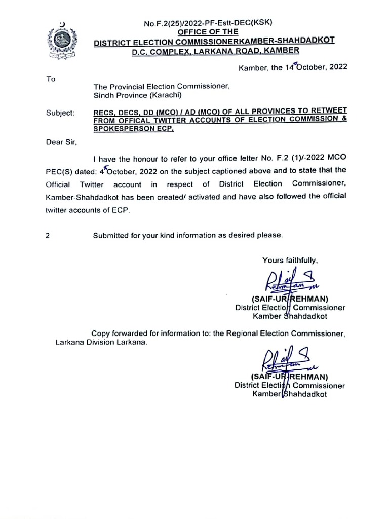 Recs Decs DD (Mco) of All Provinces of Re-Twitter From Official Twitter ...