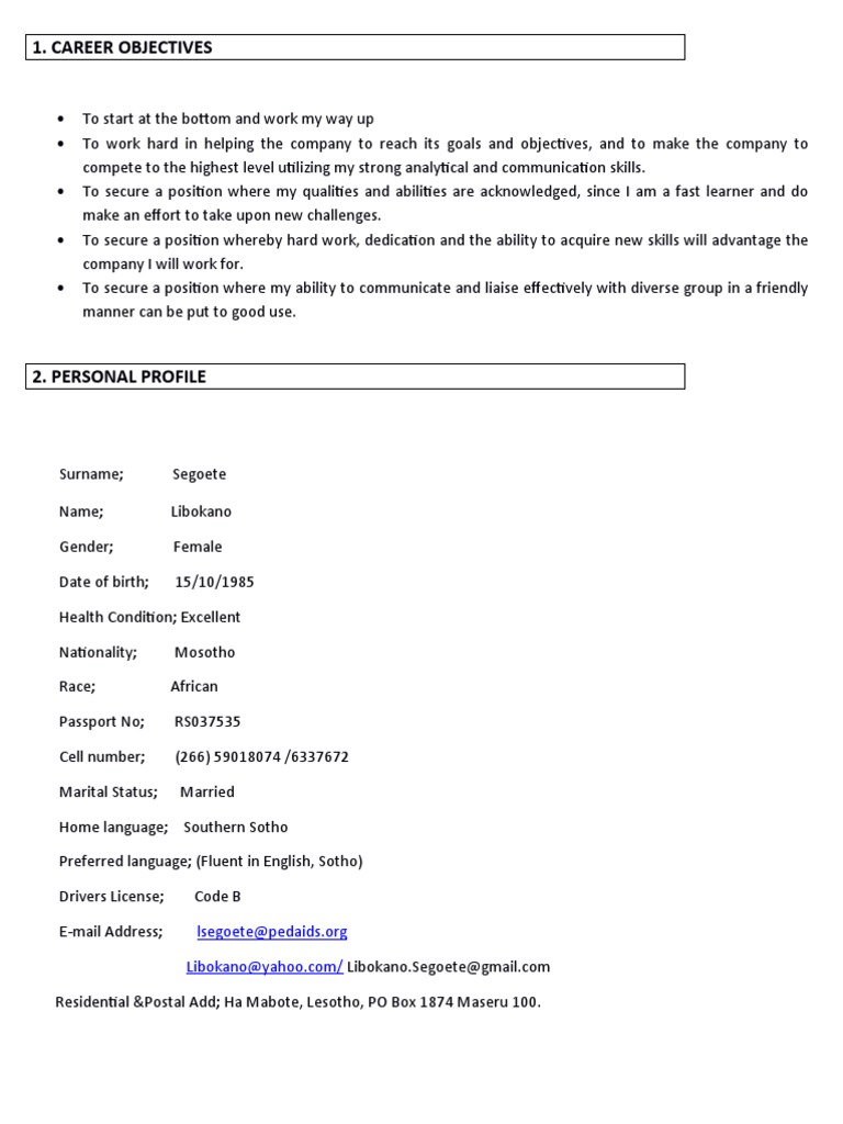 Dibo CV Current 2020 | PDF | Hiv/Aids | Health Sciences