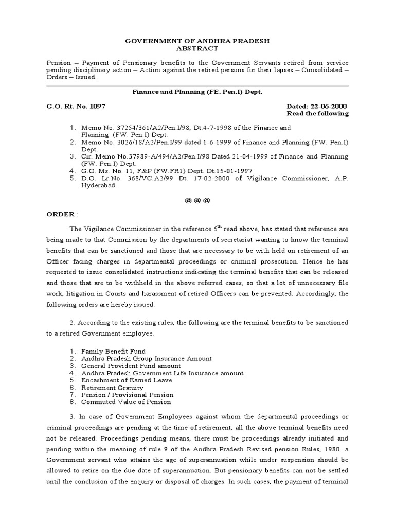 Government of Andhra Pradesh | PDF | Pension | Life Insurance
