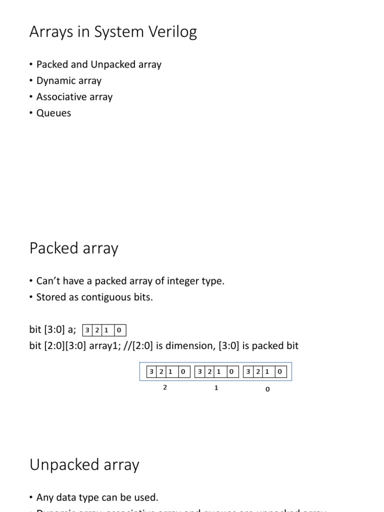 Arrays SV | PDF | Computers | Technology & Engineering Arrays SV | PDF | Computers | Technology & Engineering