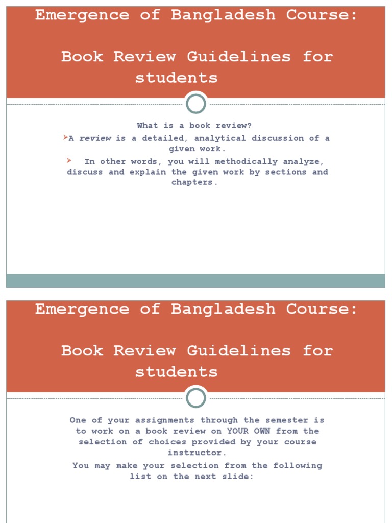 Emergence of Bangladesh Course Book Review Guidelines | PDF | Emergence ...