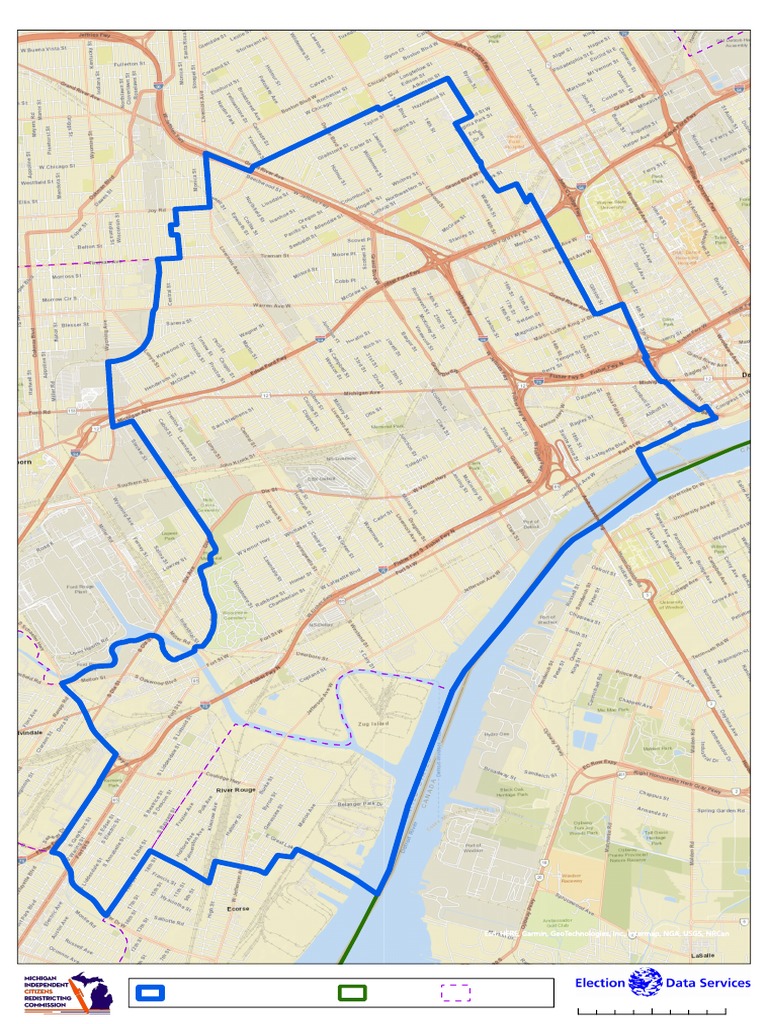 Michigan State House District Map | PDF | Geographic Data And Information