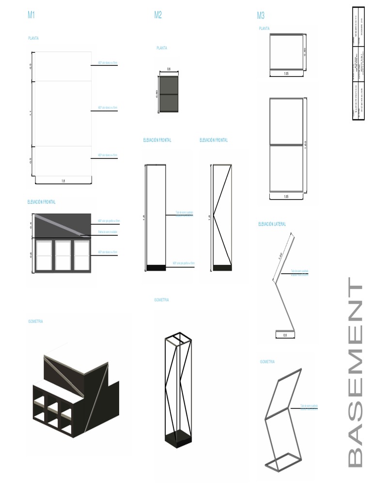 Diseño Mobiliario Basement | PDF