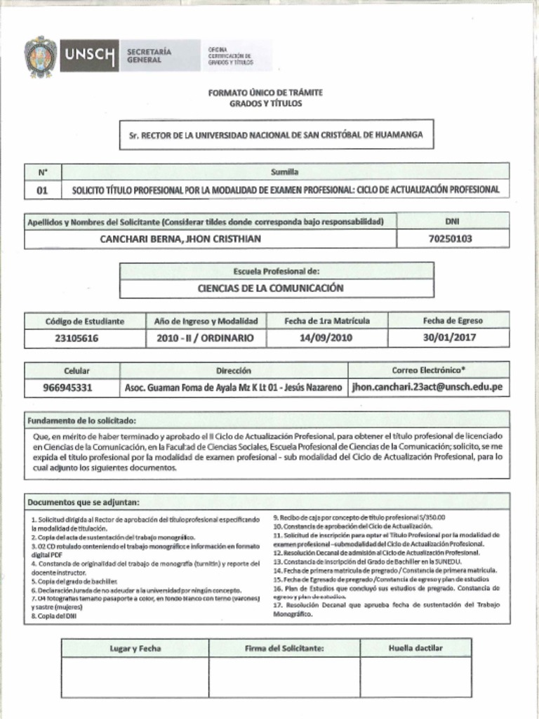 Documentos Jhon Cristhian Canchari Berna | PDF