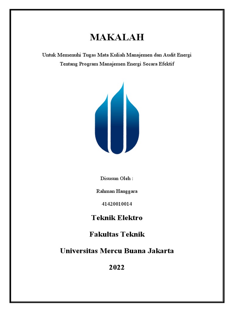 Quis3 - Manajemen Audit Dan Energi - Rahman Hanggara | PDF