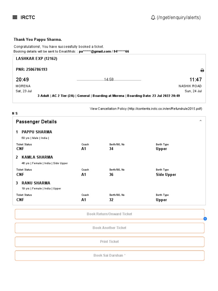 IRCTC Next Generation Eticketing System MRA - NK | PDF | Debit Card ...