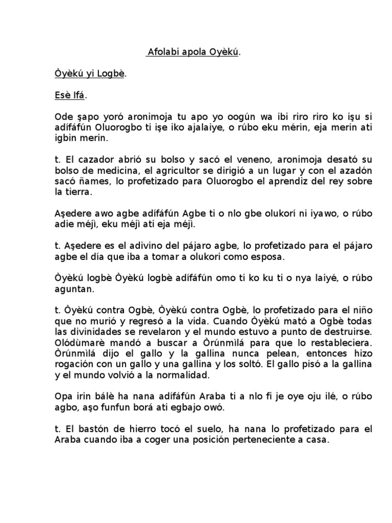 02 Afolabi Apola Oyeku | PDF | Religión y espiritualidad | Poesía