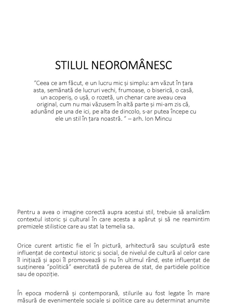 Stilul Neoromanesc | PDF