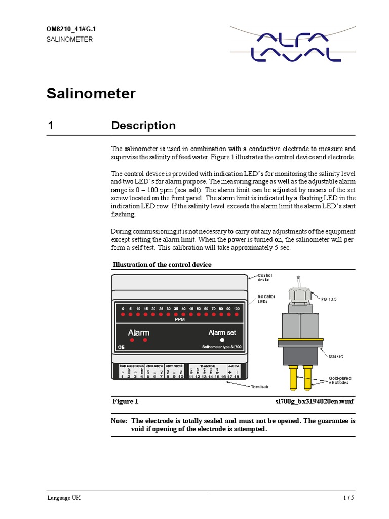 Salinometer - Requirements - Alfa Laval | Download Free PDF ...