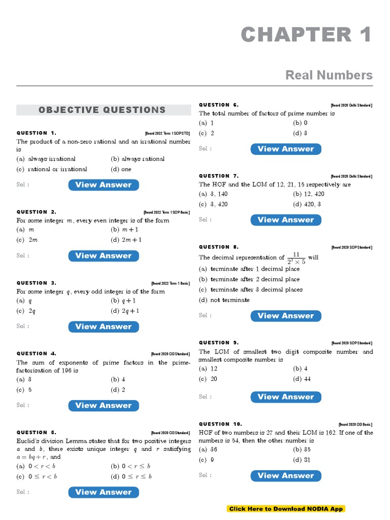 Maths - Real Numbers | PDF | Numbers | Rational Number
