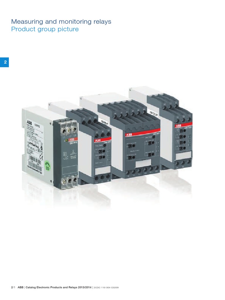 Monitoring Relays - CM-range | PDF | Relay | Electric Motor