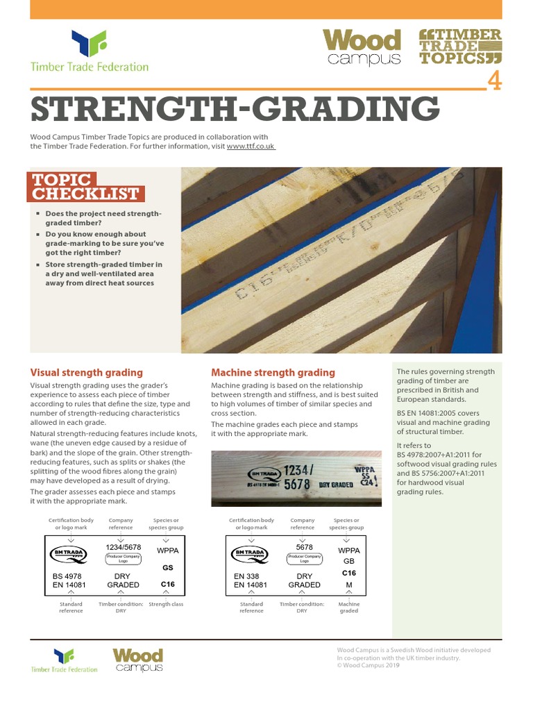 Timber Strength Grading | Download Free PDF | Lumber | Wood