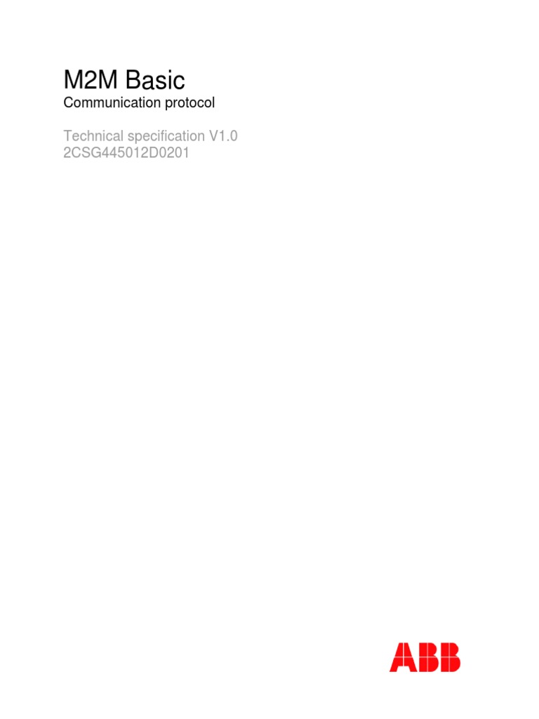 2CSG445012D0201 - Modbus Communication Protocol - M2M Basic | PDF | Ac Power | Telecommunications