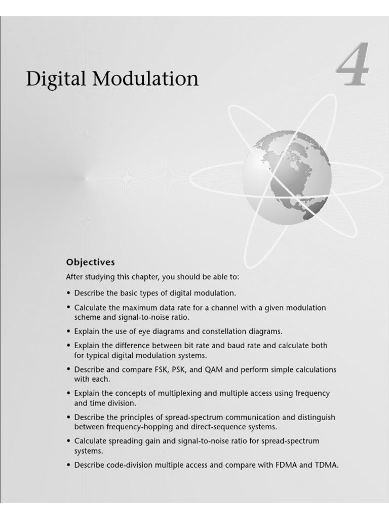 4 - Digital Modulation | PDF | Modulation | Channel Access Method