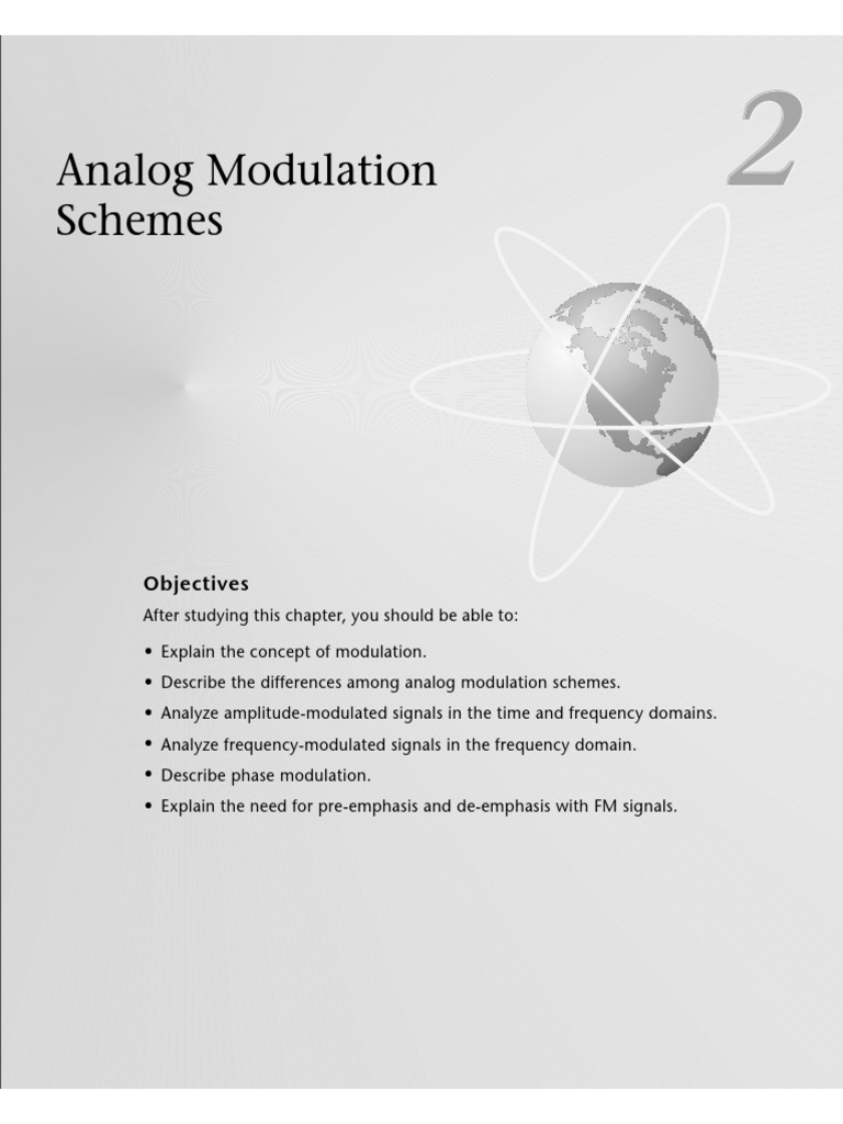 2 Analog Modulation Schemes Pdf Frequency Modulation Modulation