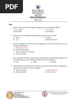 Popdev Quiz Ap10 | PDF | Family Planning | Sustainable Development