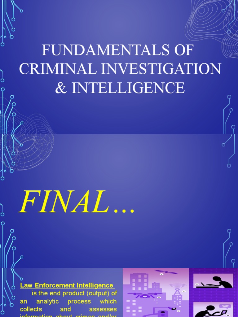 CDI FINAL Part 1 | PDF | Military Intelligence | Espionage