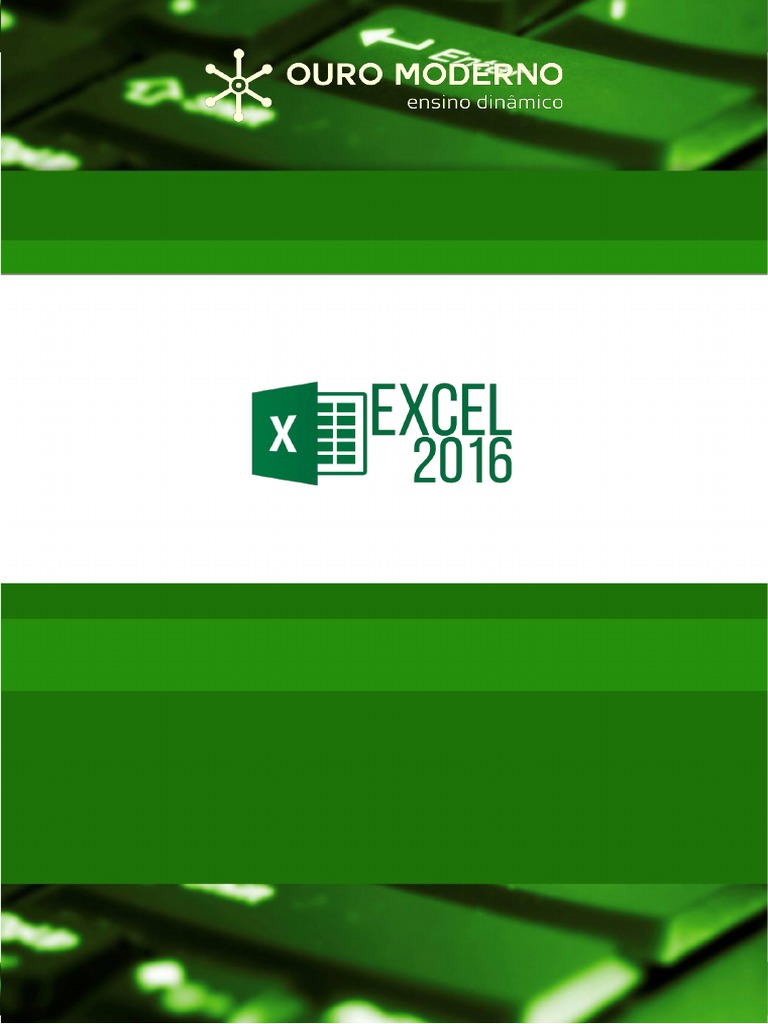 Apostila Completa de Excel 2016 - ATUALIZADA | PDF | Planilha ...