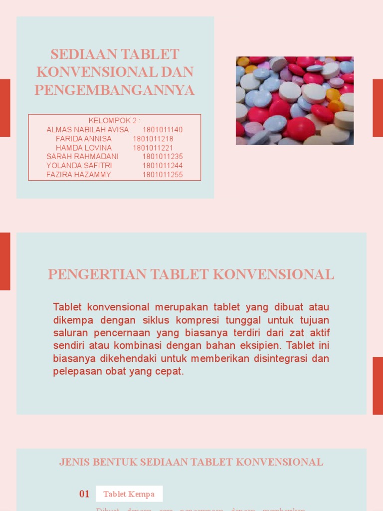 Kel. 2 - Tablet Konvensional | PDF