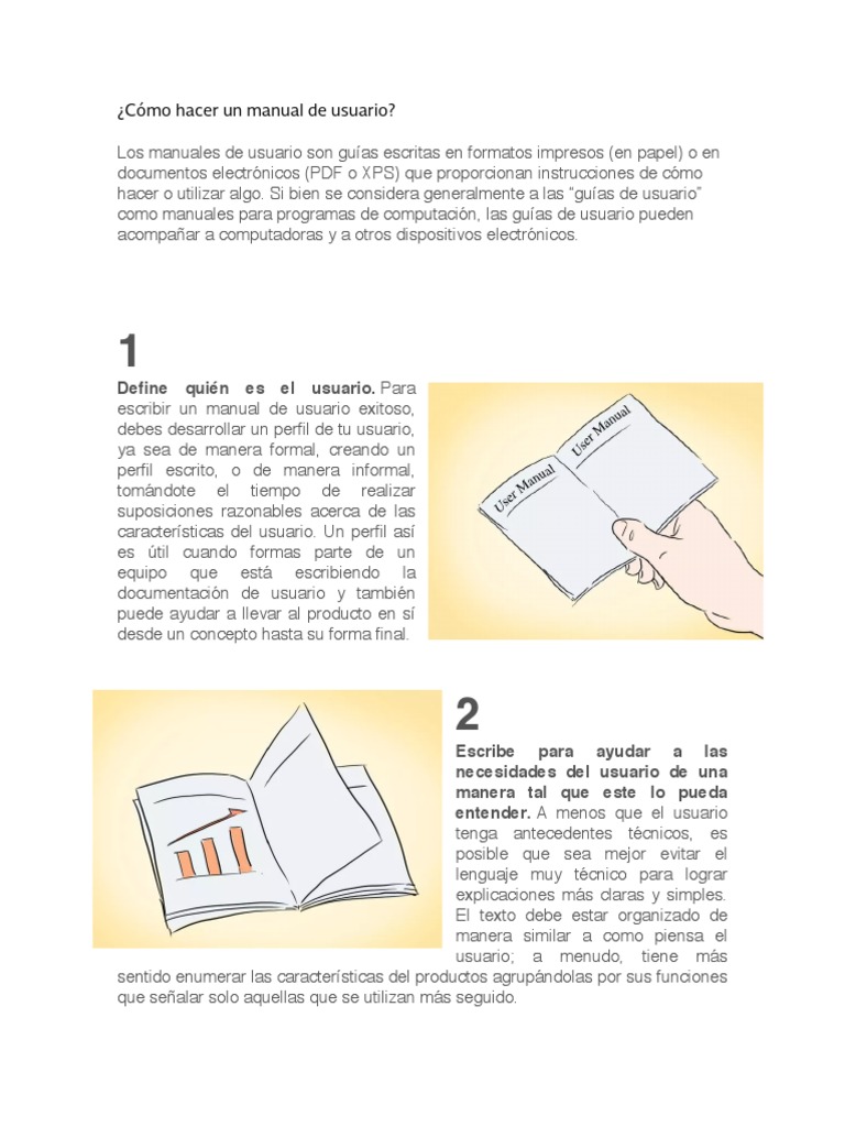 Como Hacer Un Manual de Usuario | PDF | Usuario (informática) | Serif