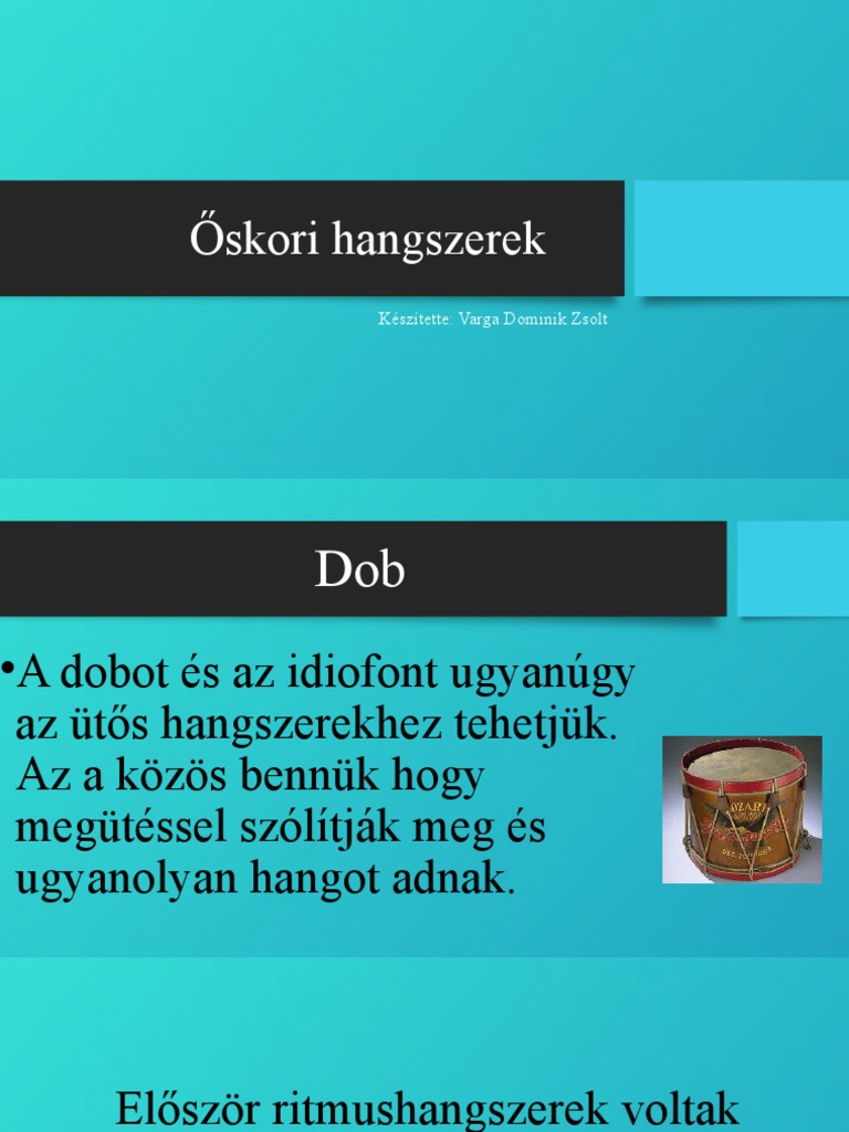 Őskori Hangszerek | PDF