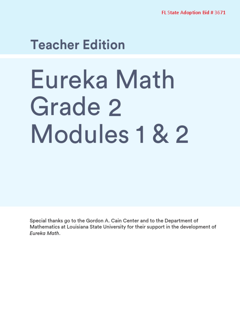 Eurekamath g2m1-m2 Ute FL | PDF | Thought | Numbers