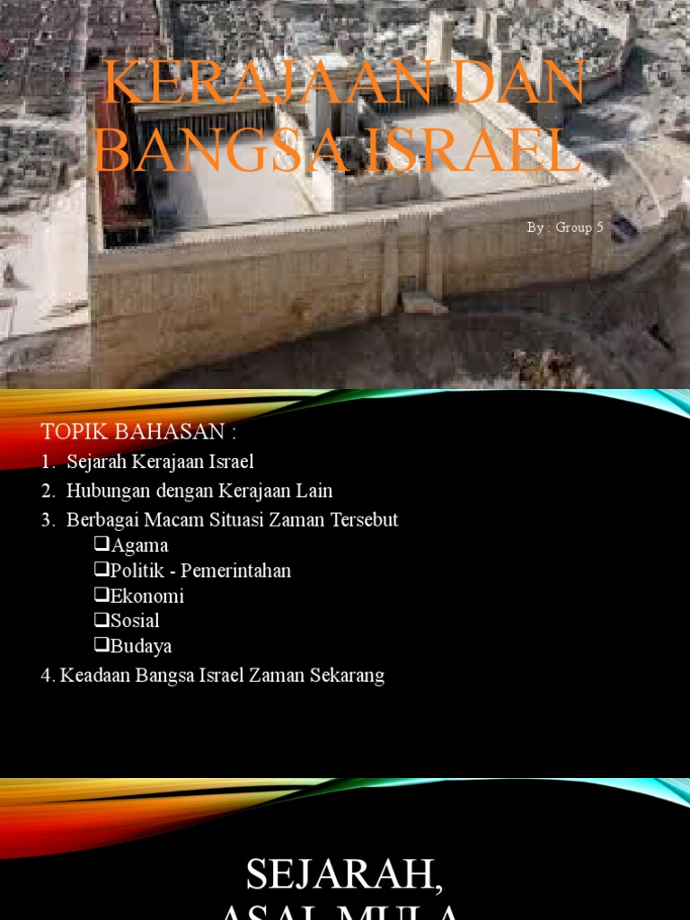 Sejarah Kerajaan dan Bangsa Israel | PDF | Sejarah