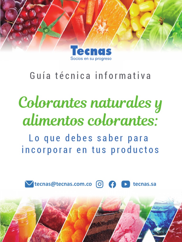 Guía de Colorantes Naturales en Alimentos | PDF | Alimentos | Color