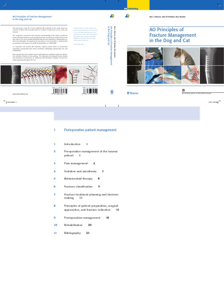 AO Principles of Fracture Management in The Dog and Cat | PDF ...
