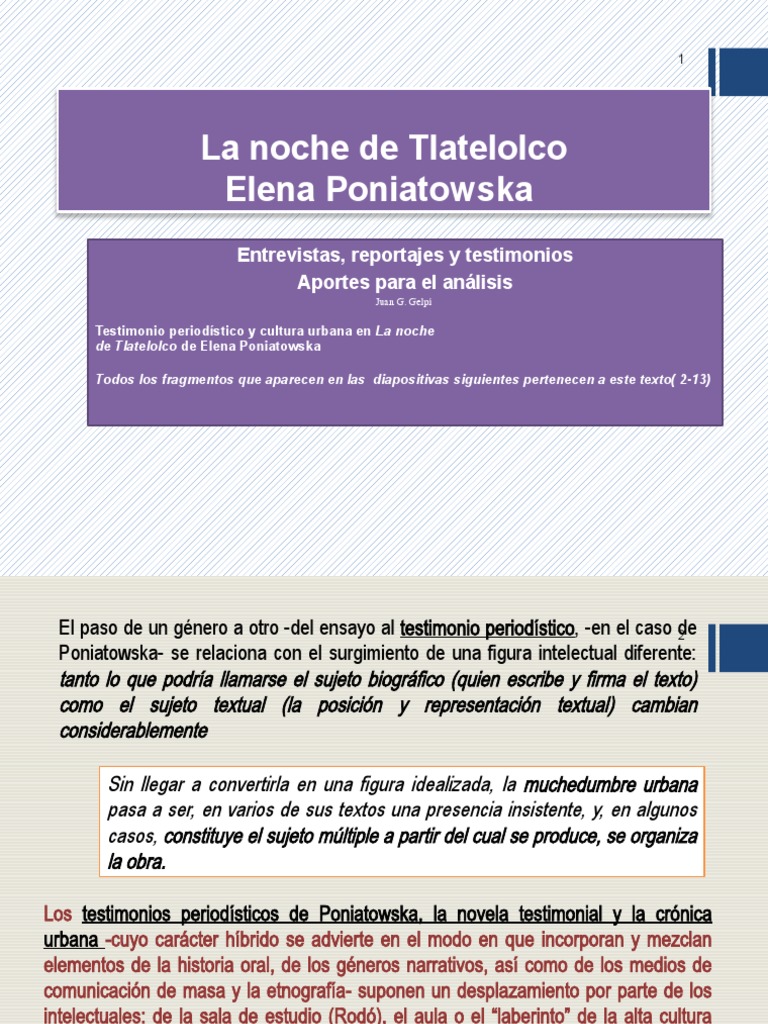 La Noche de Tlatelolco.e.poniatowska | PDF | Ciencias sociales