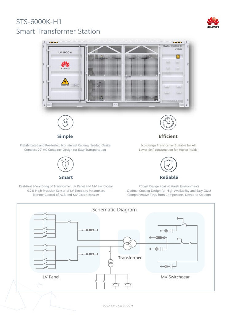 Smart Transformer Station 6.3 MVA Prefabricated Container Solution for ...