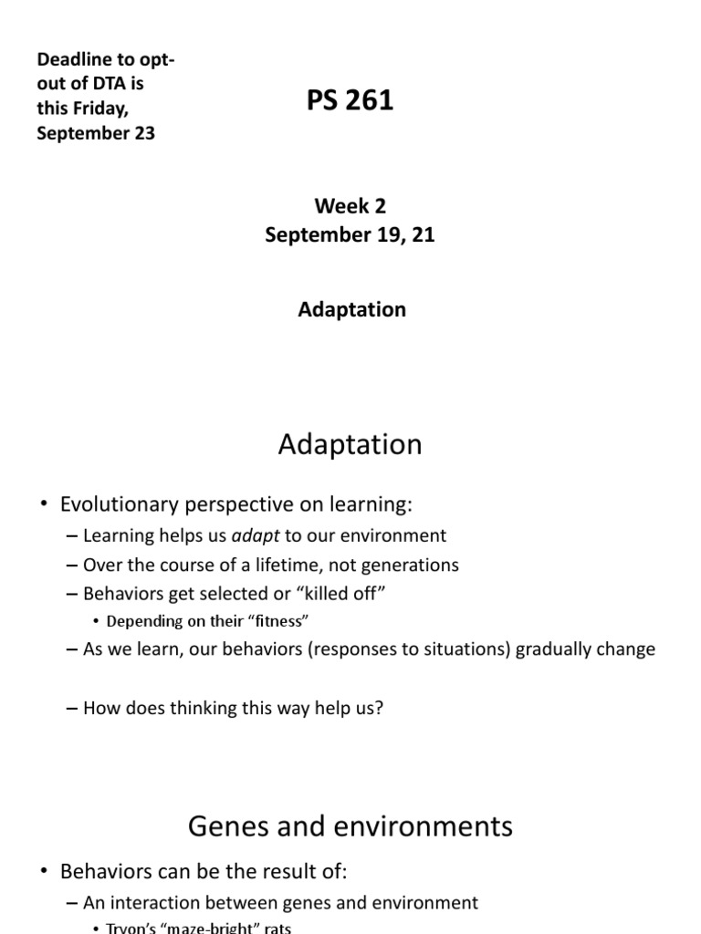 PS261 Week 2 Lecture | PDF