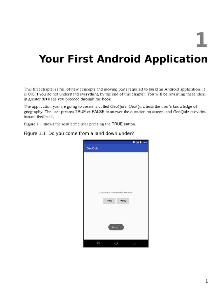 Creating Your First Application | PDF | Android (Operating System) | User Interface