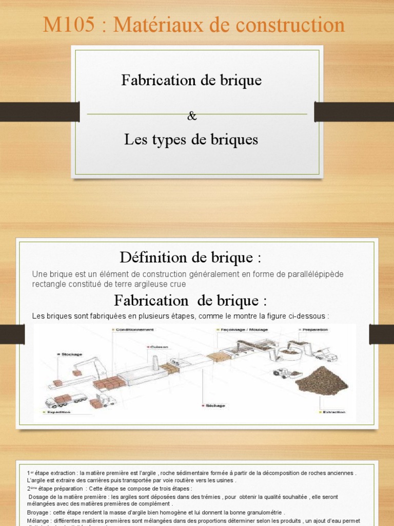 Fabrication de Brique & | PDF | Brique | Argile