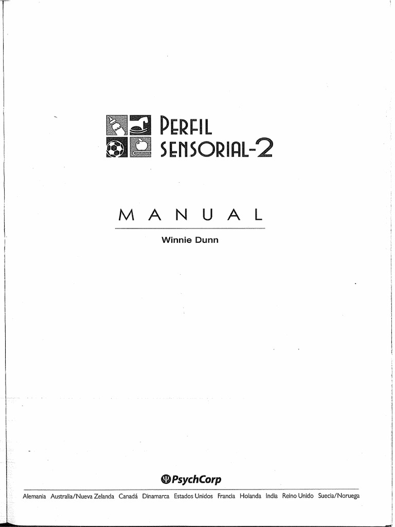 Manual Perfil Sensorial 2 Winnie Dunn Protocolo PDF | PDF