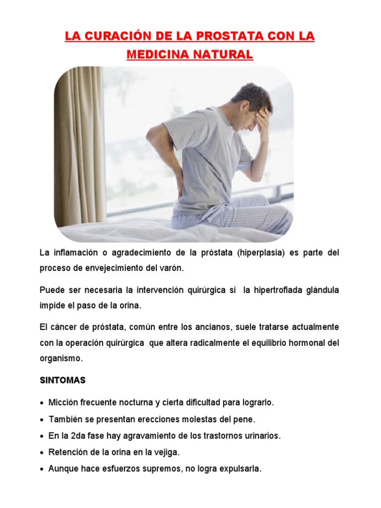 La Curación de La Prostata Con La Medicina Natural | PDF | Vejiga ...